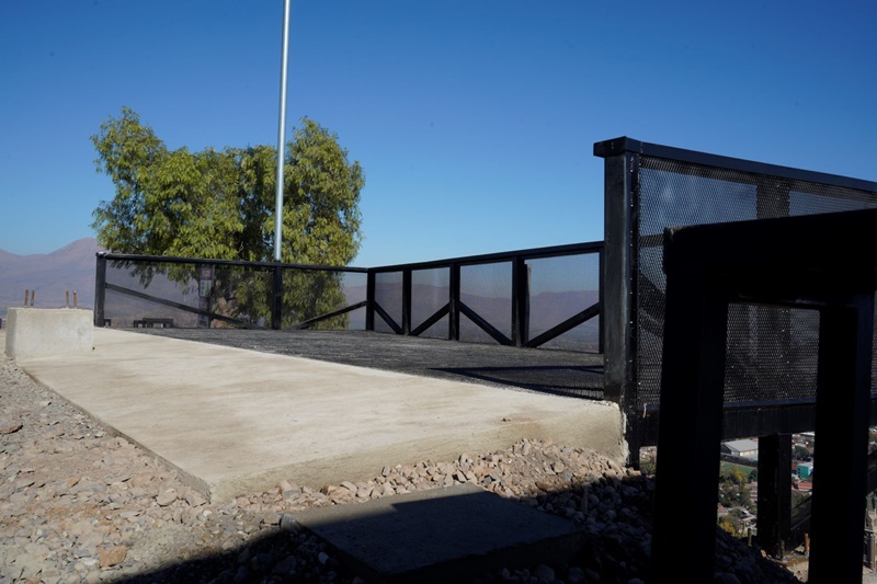 Andes on line | Un 70% de avance presenta la construcción de dos nuevos miradores en el Cerro de ...